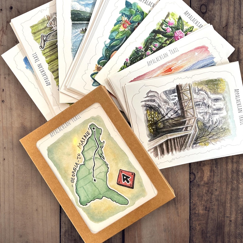 Postcard Set Mountain - Etsy