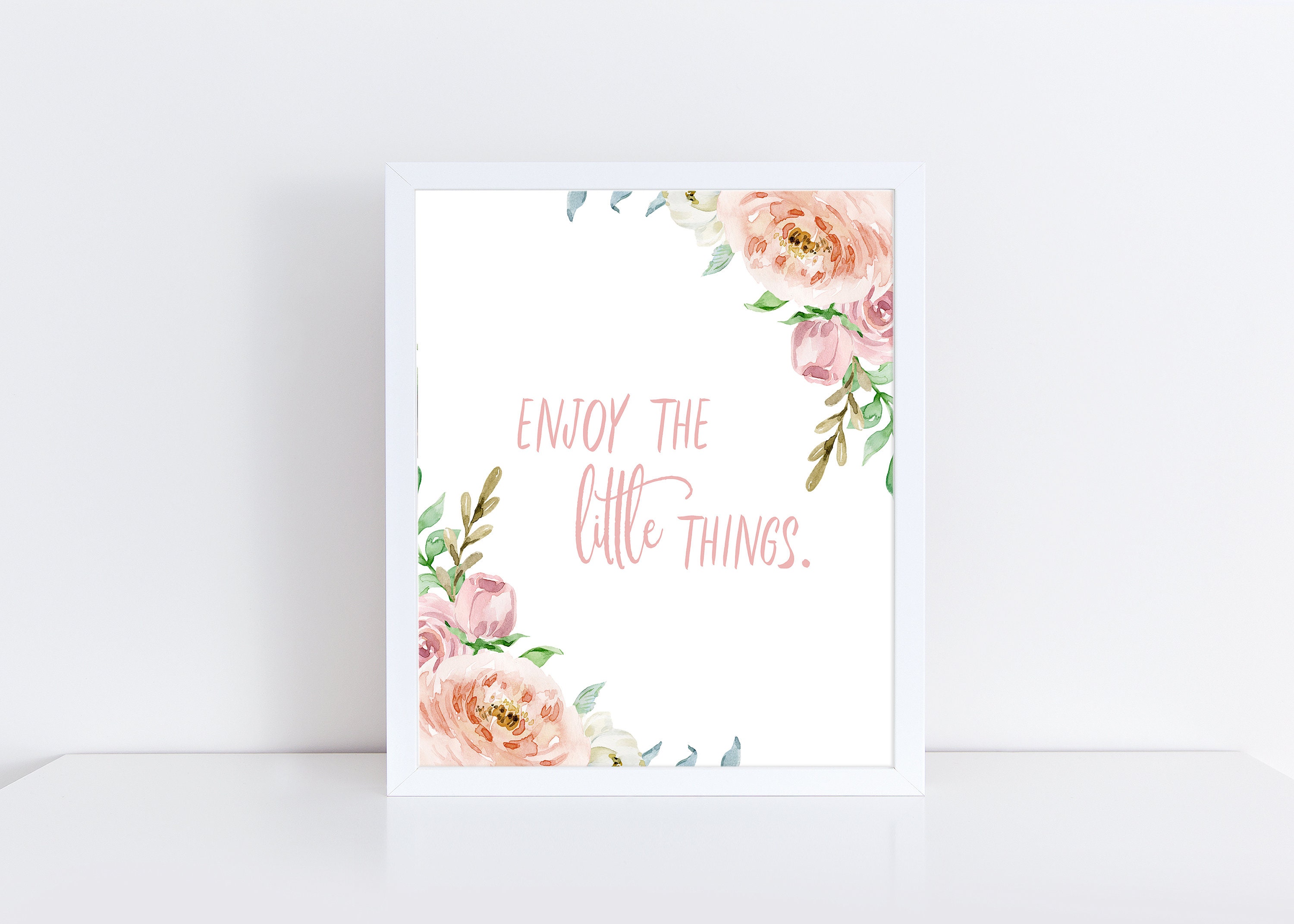 Enjoy the Little Things Printable, Instant Download, Digital, Wall Art ...