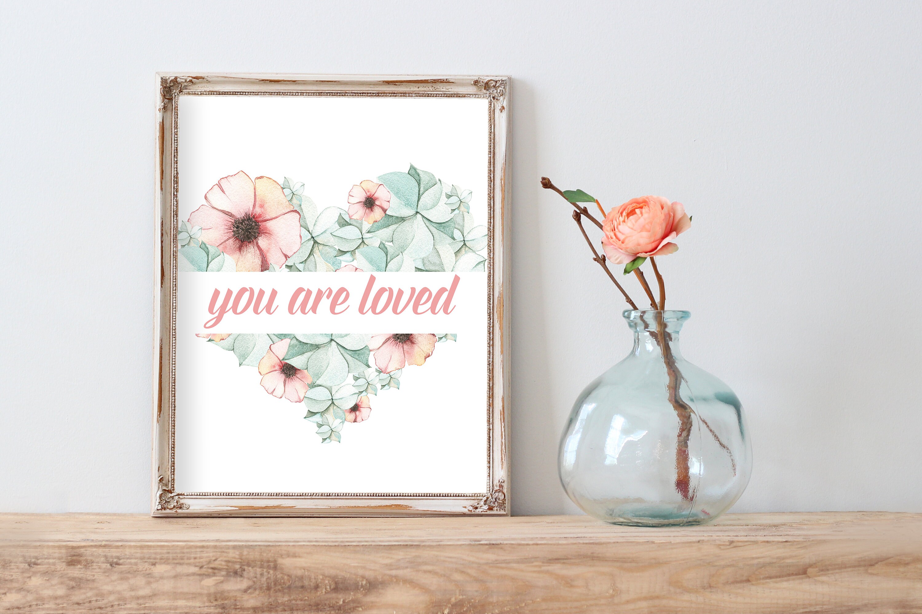 You Are Loved Printable Instant Download Digital Wall - Etsy