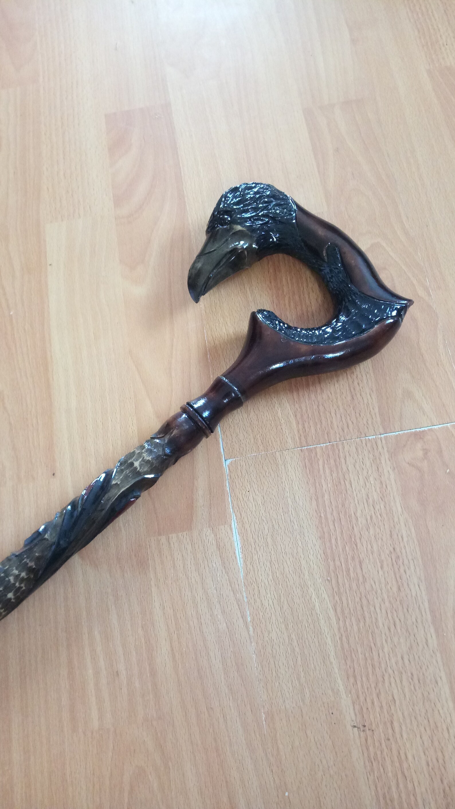 Raven Walking Cane Raven Black Walking Stick Raven Walking - Etsy