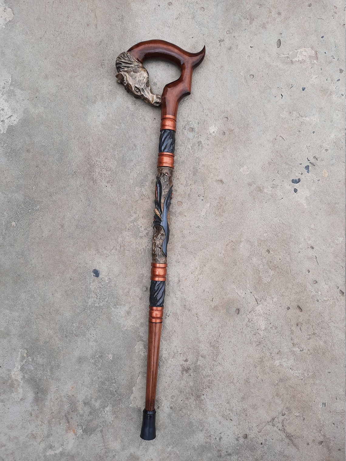 Hand Carved Walking Sticks Walking Sticks for Hiking Unique | Etsy