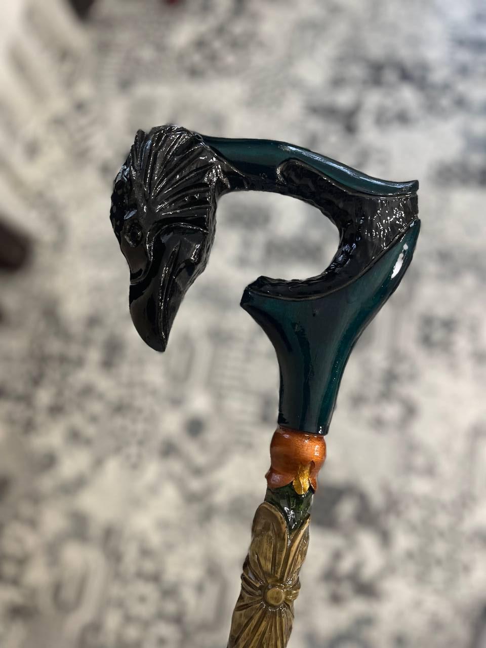 Raven Walking Cane Raven Black Walking Stick Raven Walking Cane Men ...
