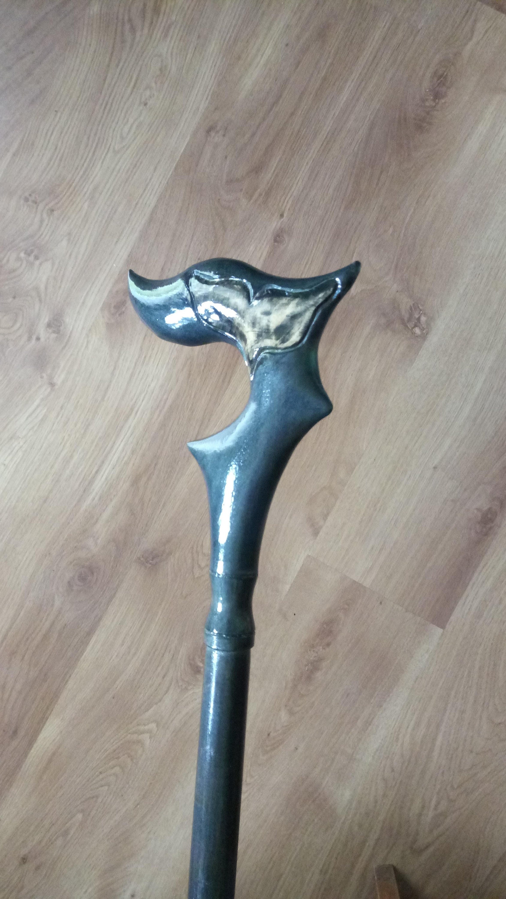 Walking Cane for Women and Man. Walking Stick Whale Tail Hand Carved ...