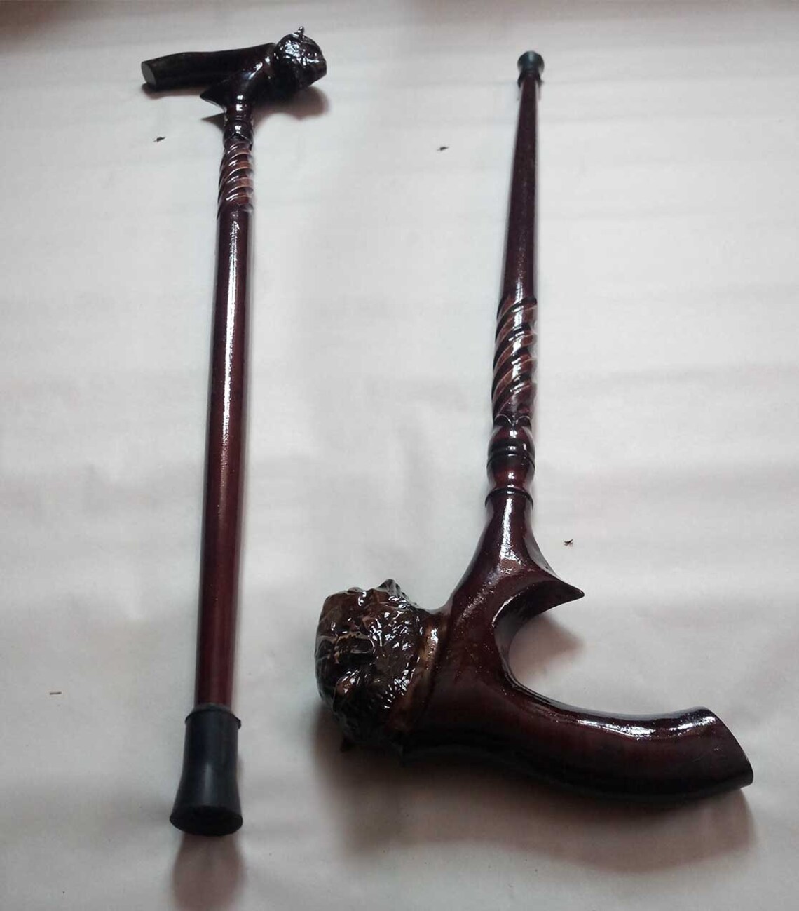Walking Stick Canes Handmade Wooden Cane Walking Stick American Buffalo ...