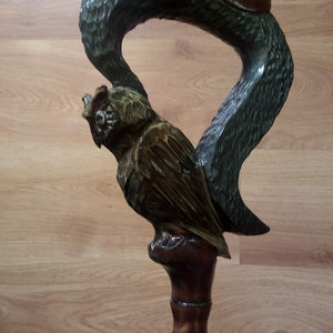 Raven Walking Cane Raven Black Walking Stick Owl Walking Cane Men Owl ...