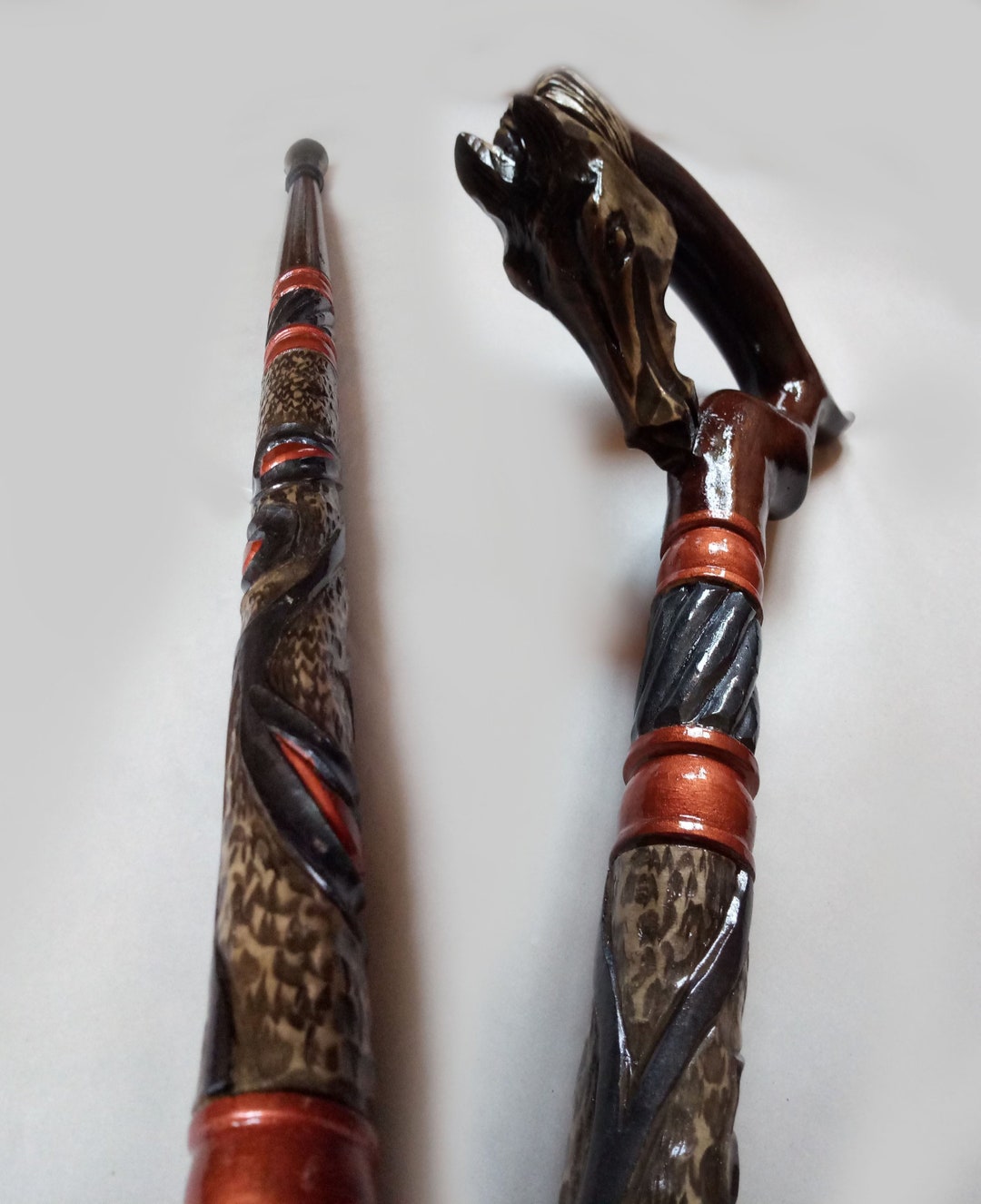 Hand Carved Walking Sticks Walking Sticks for Hiking Unique Walking ...