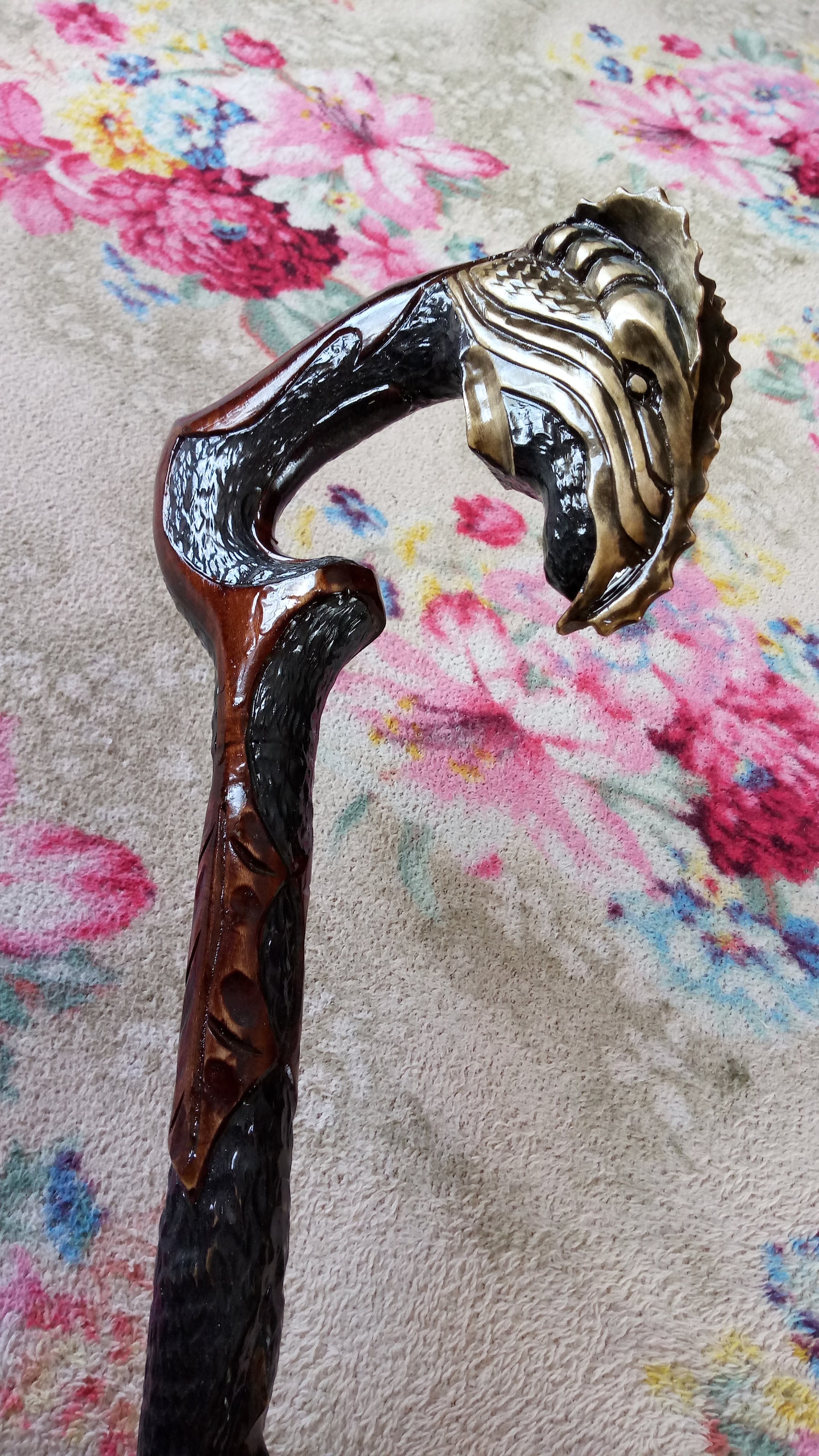 Walking Stick Dragon Custom Walking Cane Dragon Wooden Cane - Etsy