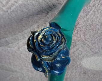Handmade Floral Wood Cane Carved Flower Stick Wooden Art - Etsy
