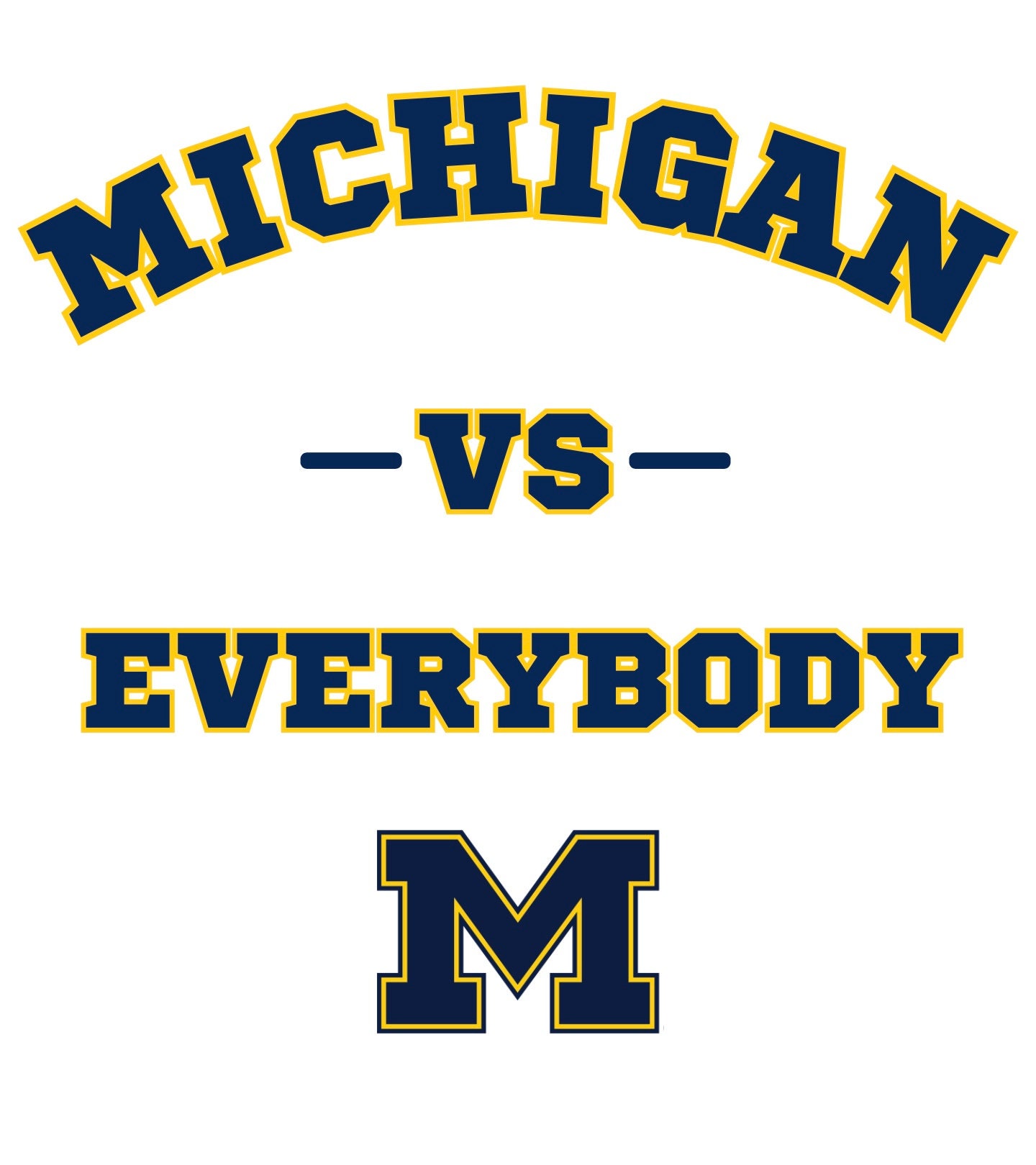Michigan VS Everybody Pull Over Hoodie Adult Size - Etsy