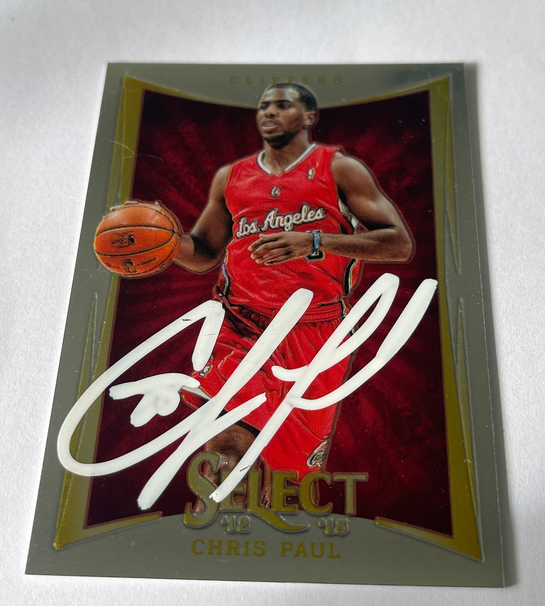 Chris Paul Autographed Basketball Card Panini - Etsy