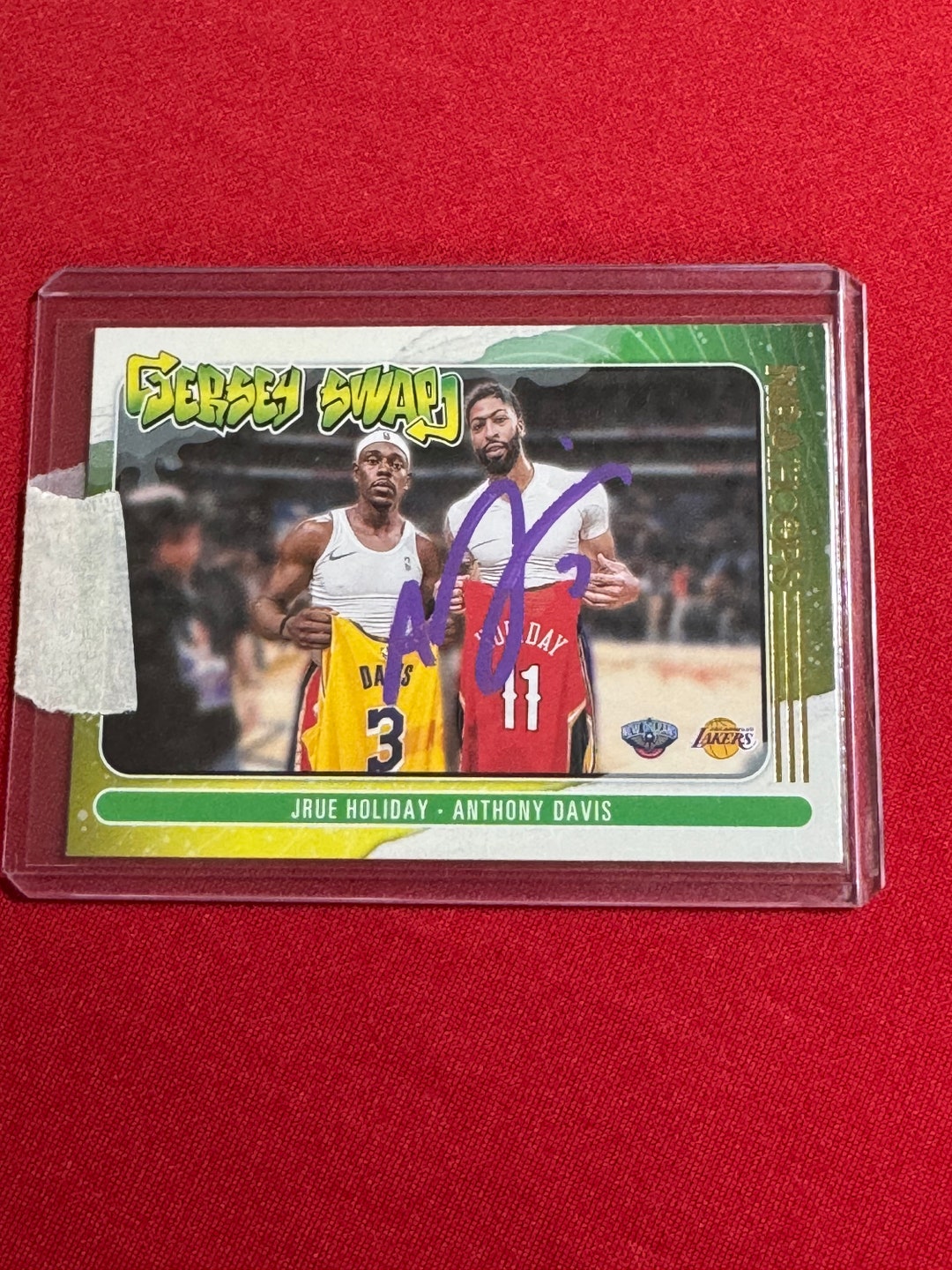 Anthony Davis Autographed Panini Basketball Card Los Angeles Lakers - Etsy