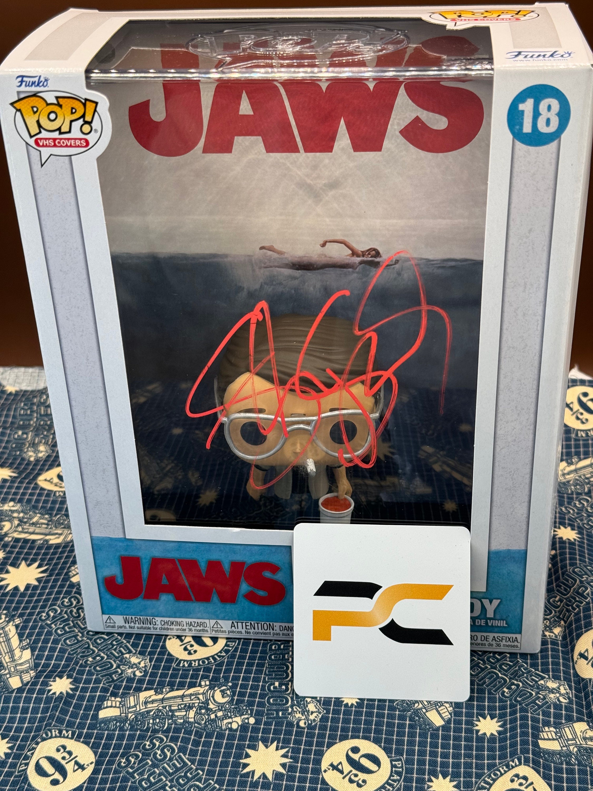 Funko Pop Jaws Chief Brody 18 Signed by Steven Spielberg Mint Condition ...