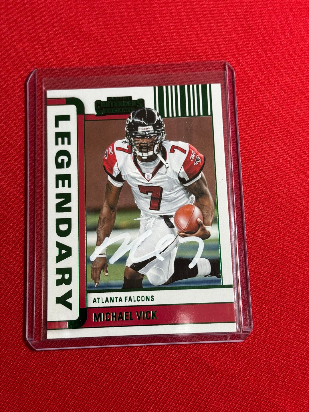 Michael Vick Autographed Panini Football Card Atlanta - Etsy