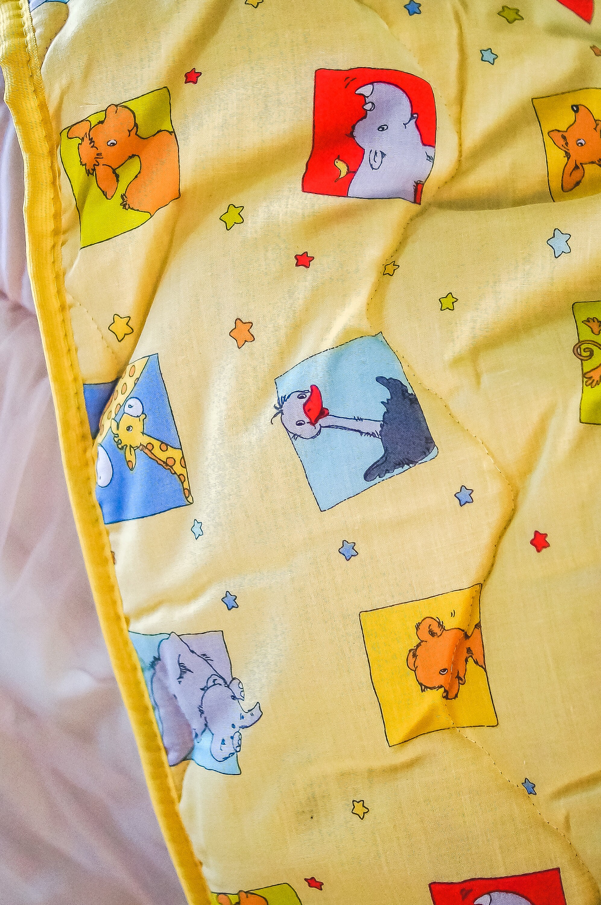Yellow Quilt Baby Blanket, Wool Blanket Kids, Throw Blanket, Outdoor ...