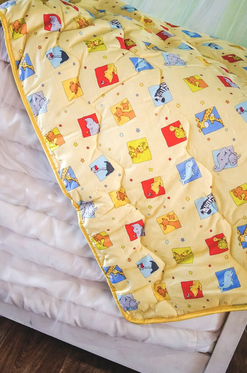 Yellow Quilt Baby Blanket, Wool Blanket Kids, Throw Blanket, Outdoor ...