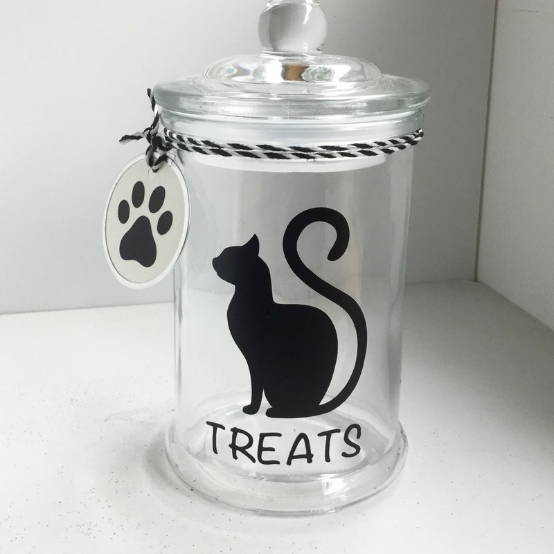 Cat Treat Jar - Etsy