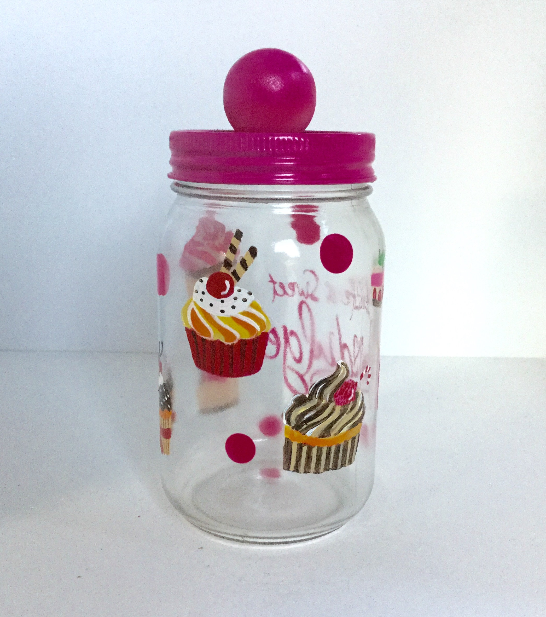 Personalized Hand Painted Candy Jar Mason Jar Candy Treat - Etsy