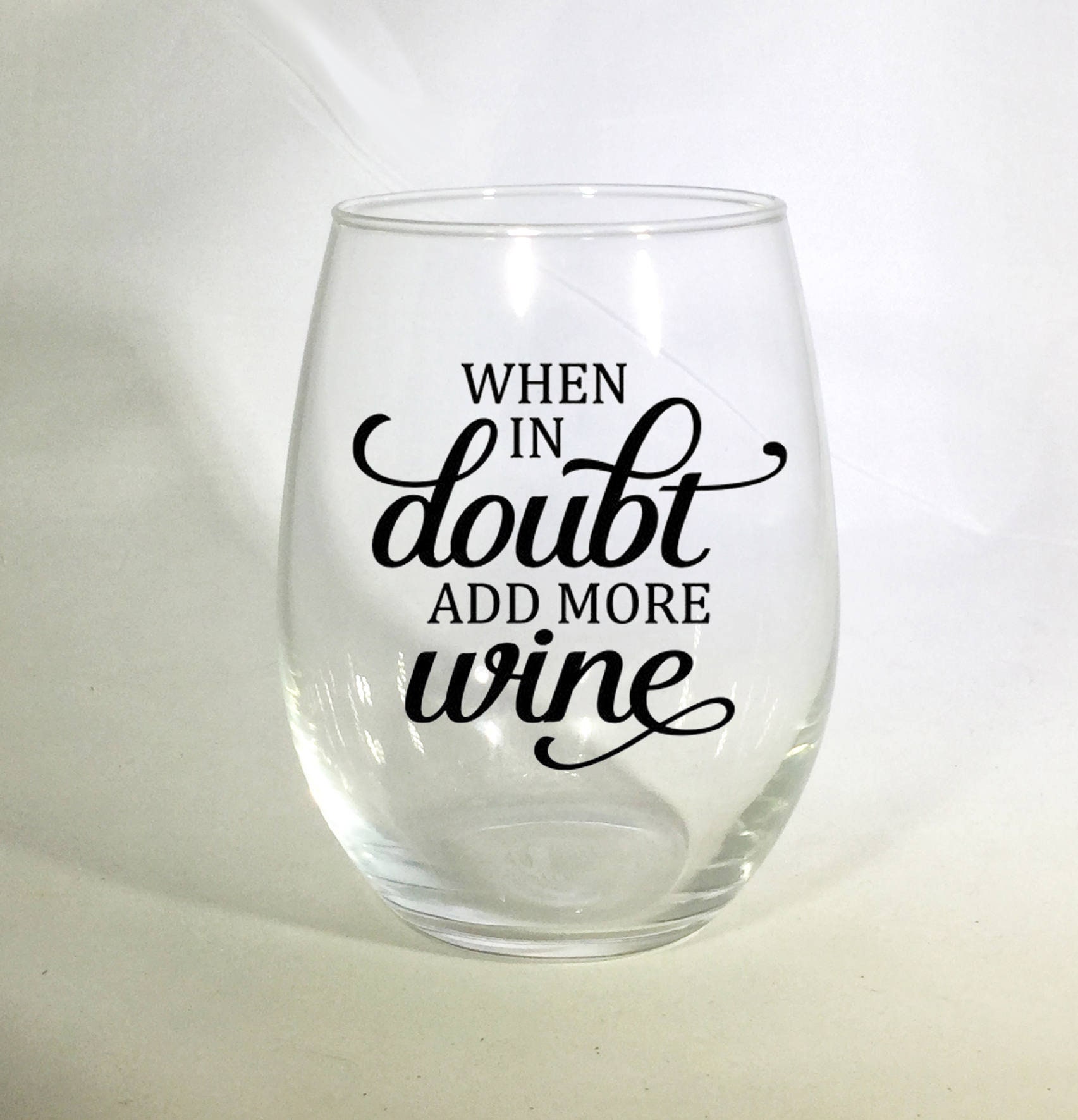 Personalized Stemless Wine Glasses