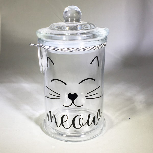 Cat Treat Jar - Etsy