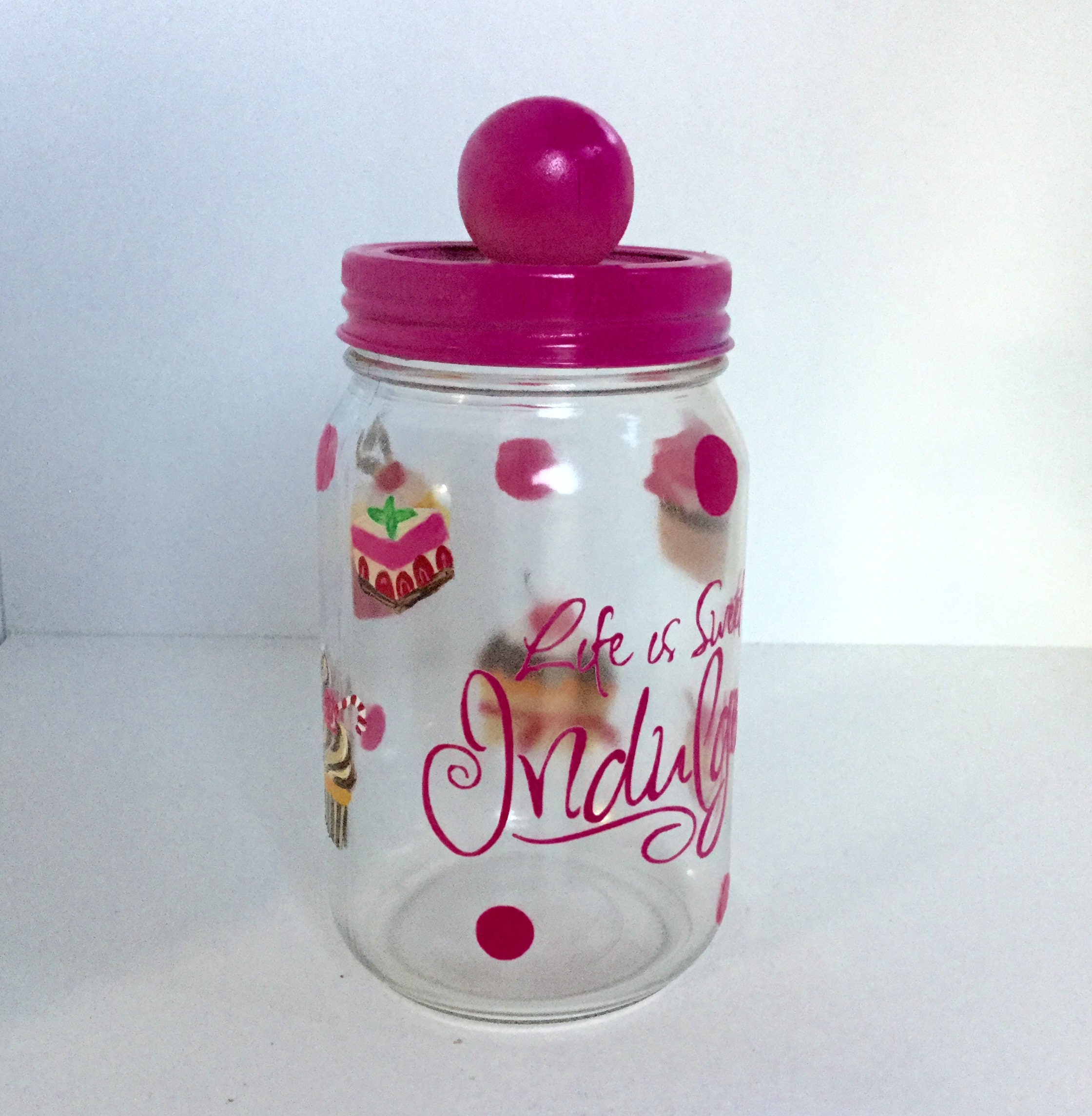 Personalized Hand Painted Candy Jar Mason Jar Candy Treat - Etsy