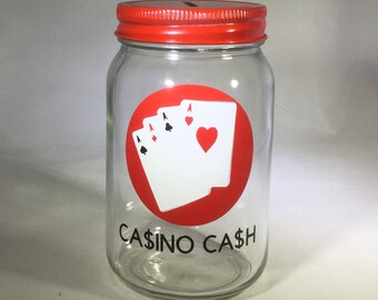 Video Game Fund Painted Mason Jar Bank video game video game