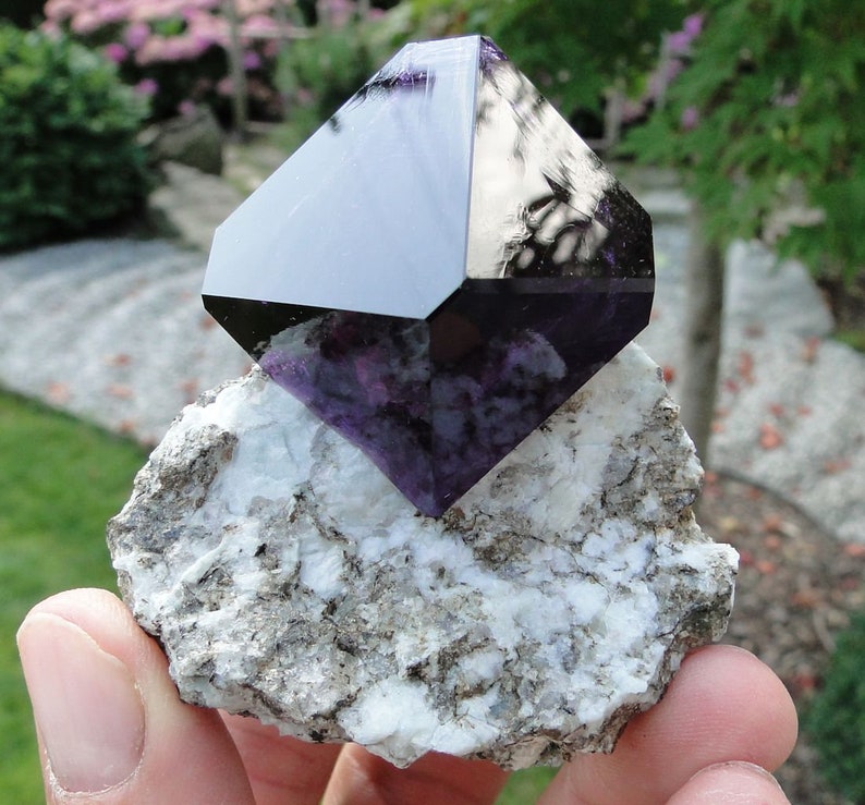 Amazing Nice TOP Luster Deep Purple ALUNITE Crystal on - Etsy