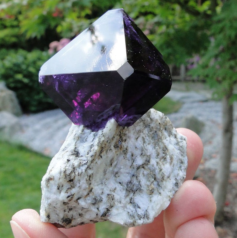 Amazing Nice TOP Luster Deep Purple ALUNITE Crystal on - Etsy