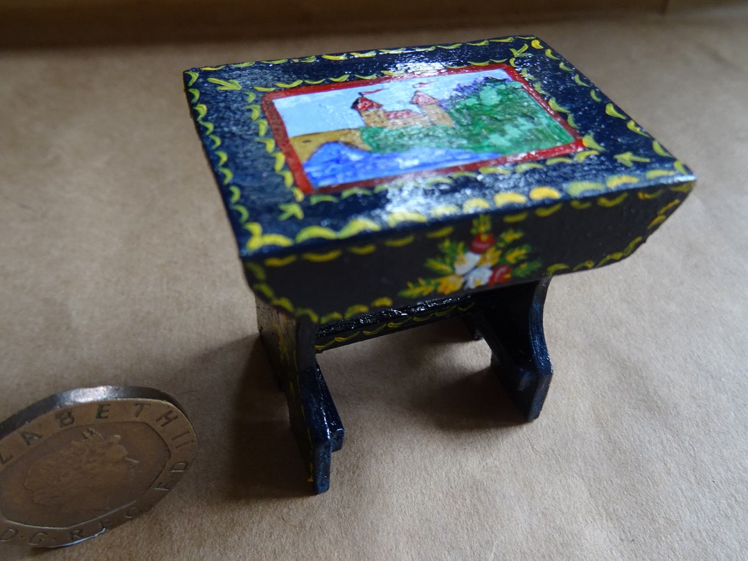 1:12 Traditional Narrowboat Stool - Etsy