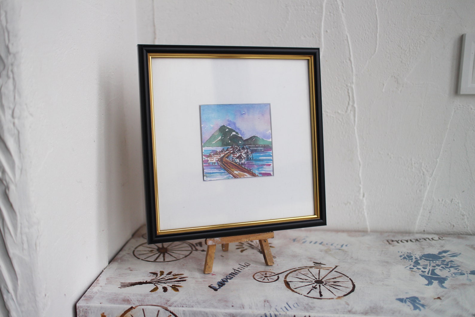 Le Meridien Bora Bora Painting Watercolor Sketch Framed - Etsy