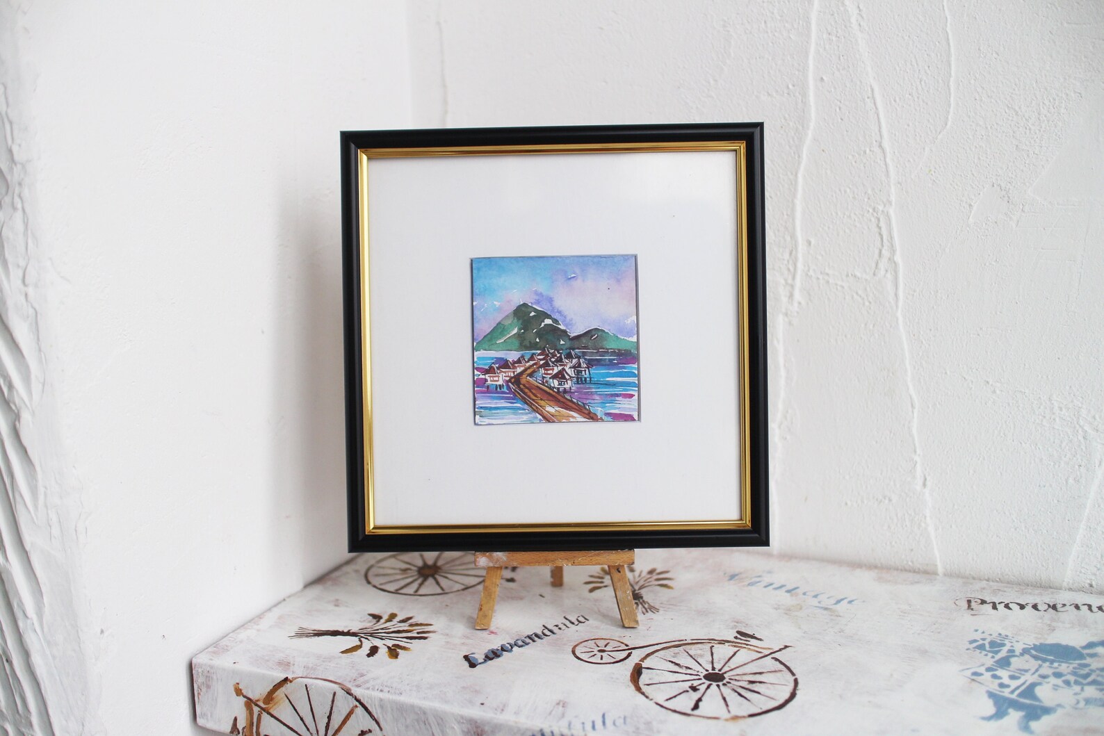 Le Meridien Bora Bora Painting Watercolor Sketch Framed - Etsy