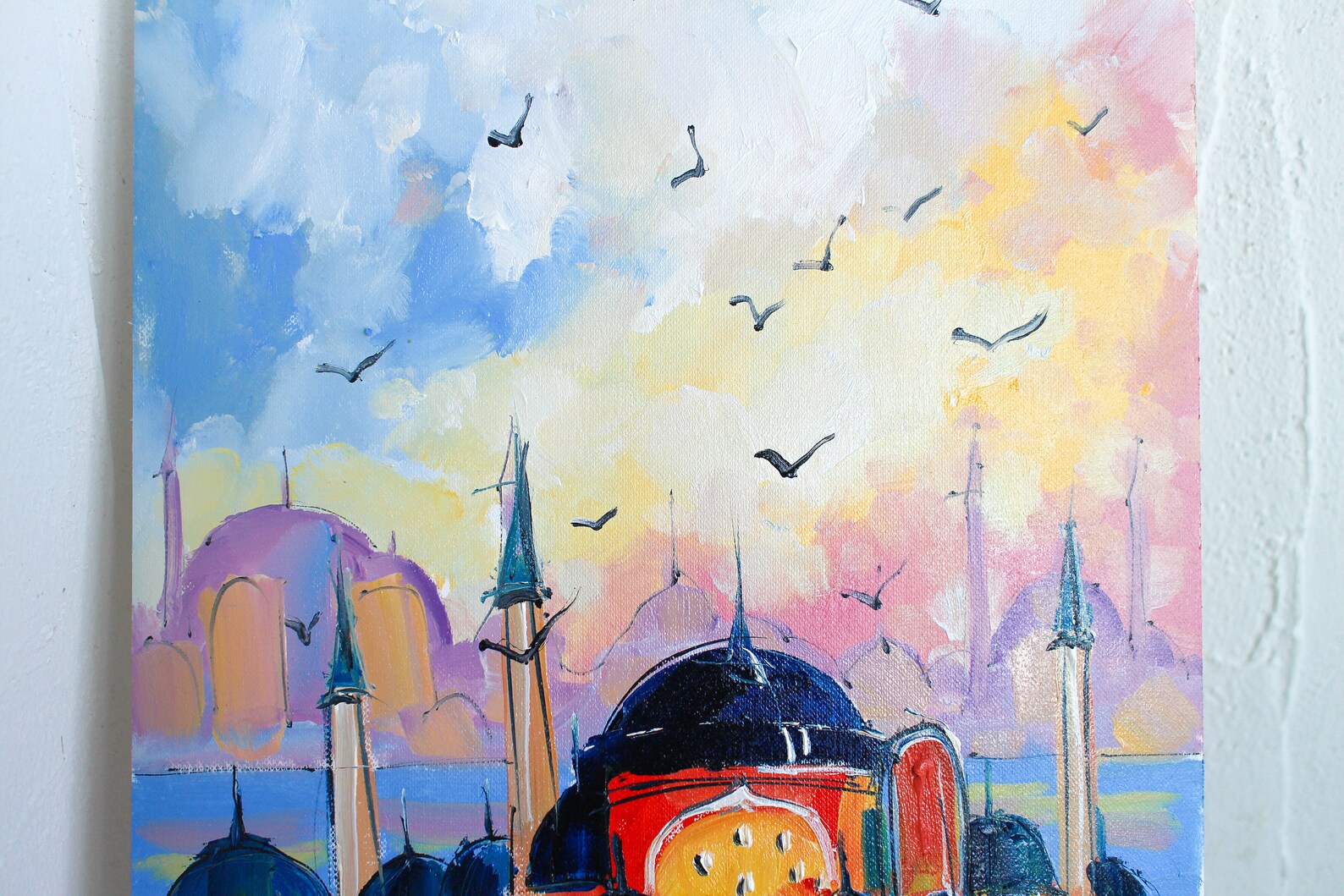 Istanbul Oil Painting Original Framed Turkish Painting Framed - Etsy UK