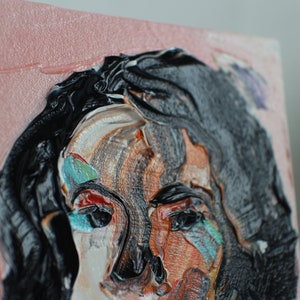 Portrait Original Faceless Oil Painting Original Framed No Face Art ...