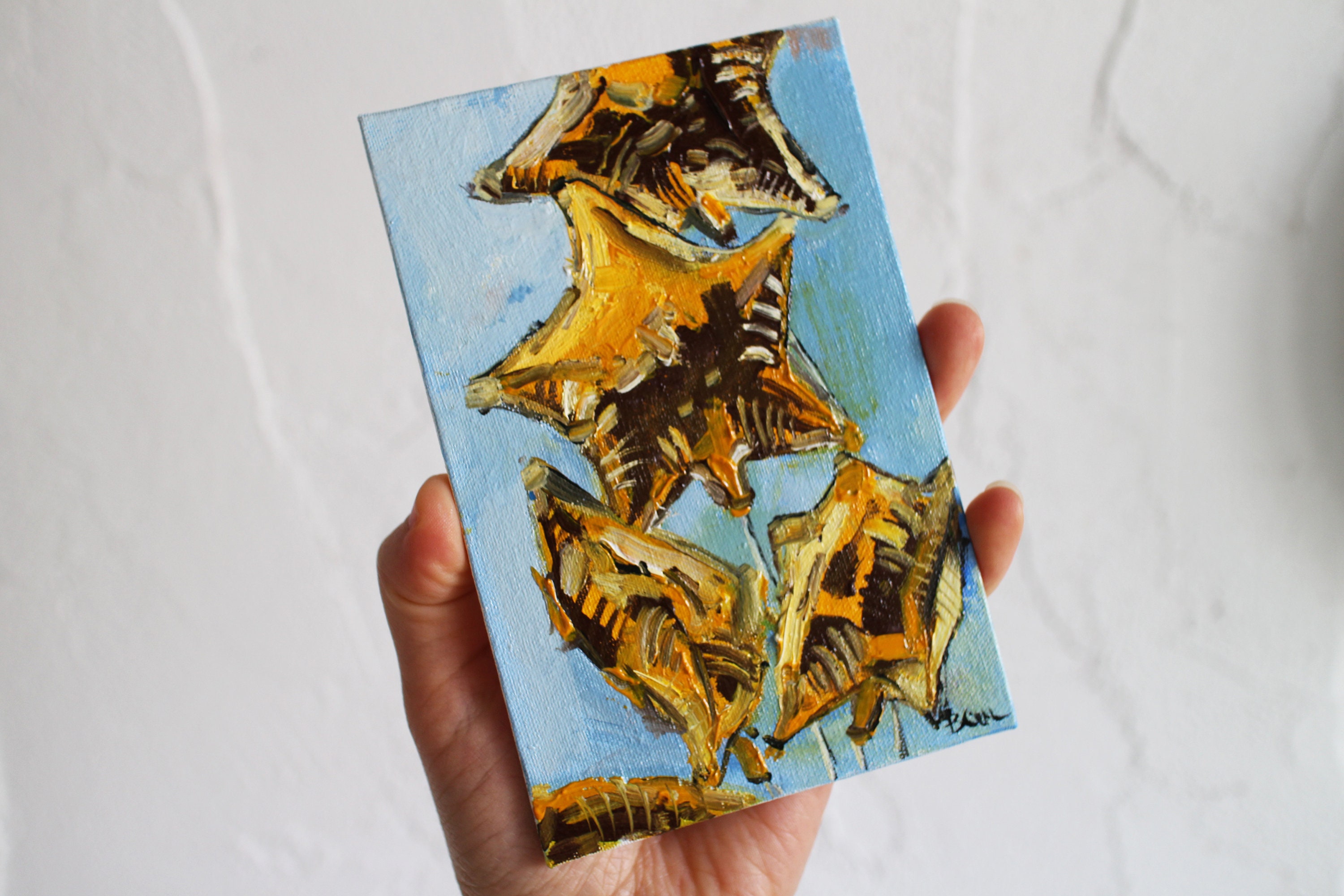 Birthday Card Gold Balloon Oil Painting Congratulations Card - Etsy