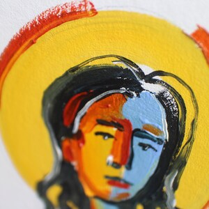 Portrait Original Faceless Oil Painting Original Framed No Face Art ...