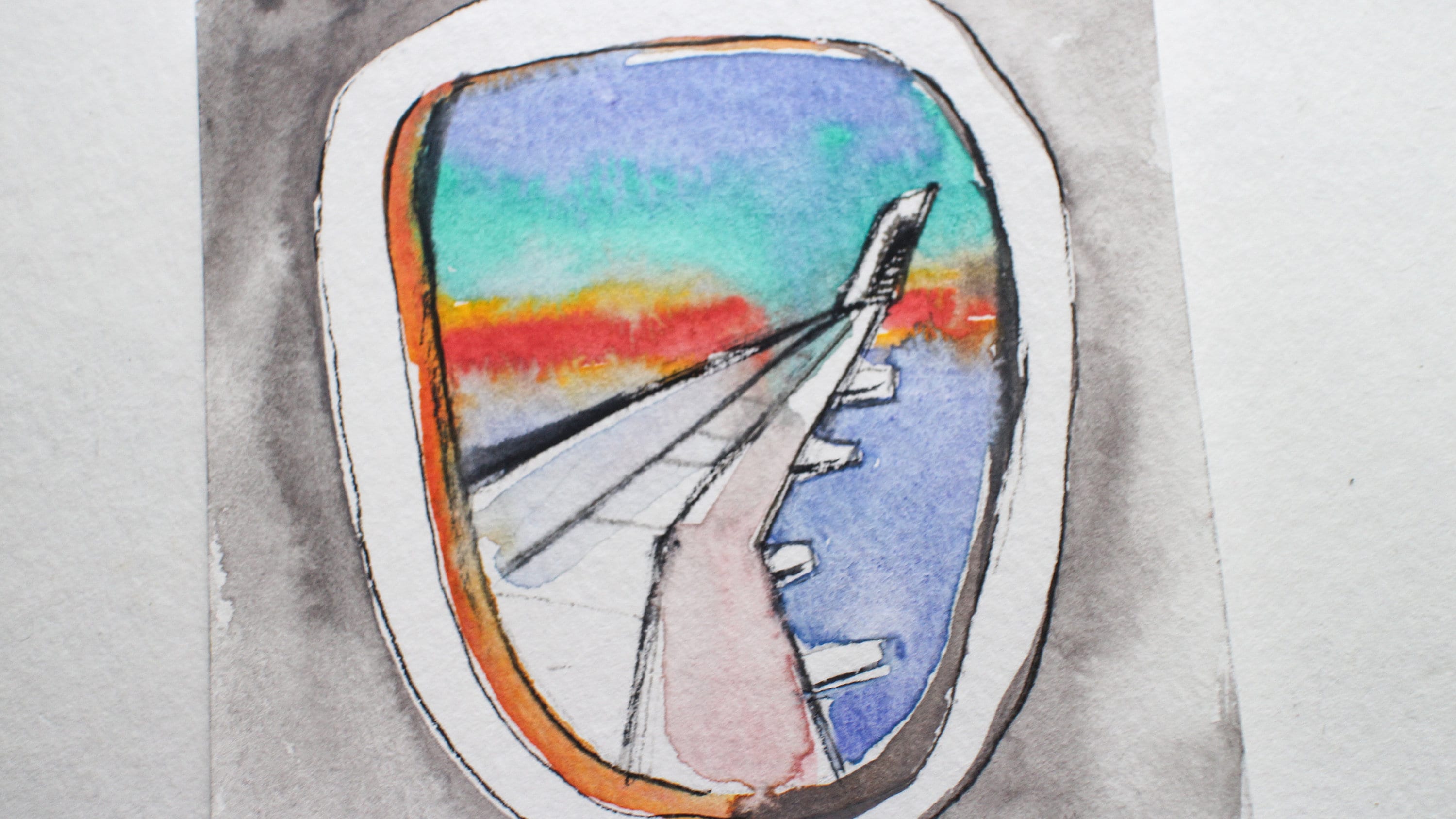 Airplane Window Aircraft Wing Flight Sky Porthole Original - Etsy