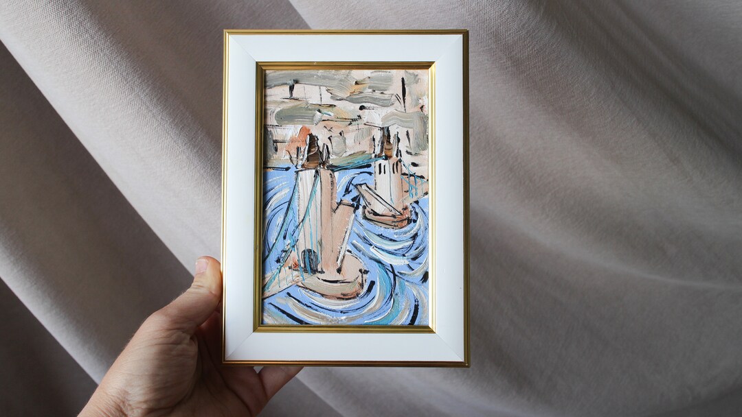 London Tower Bridge Oil Painting Frame Original 4x6 Original Handmade ...