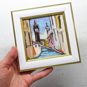Venice Italy Oil Painting Original Framed Venezia Gondola - Etsy