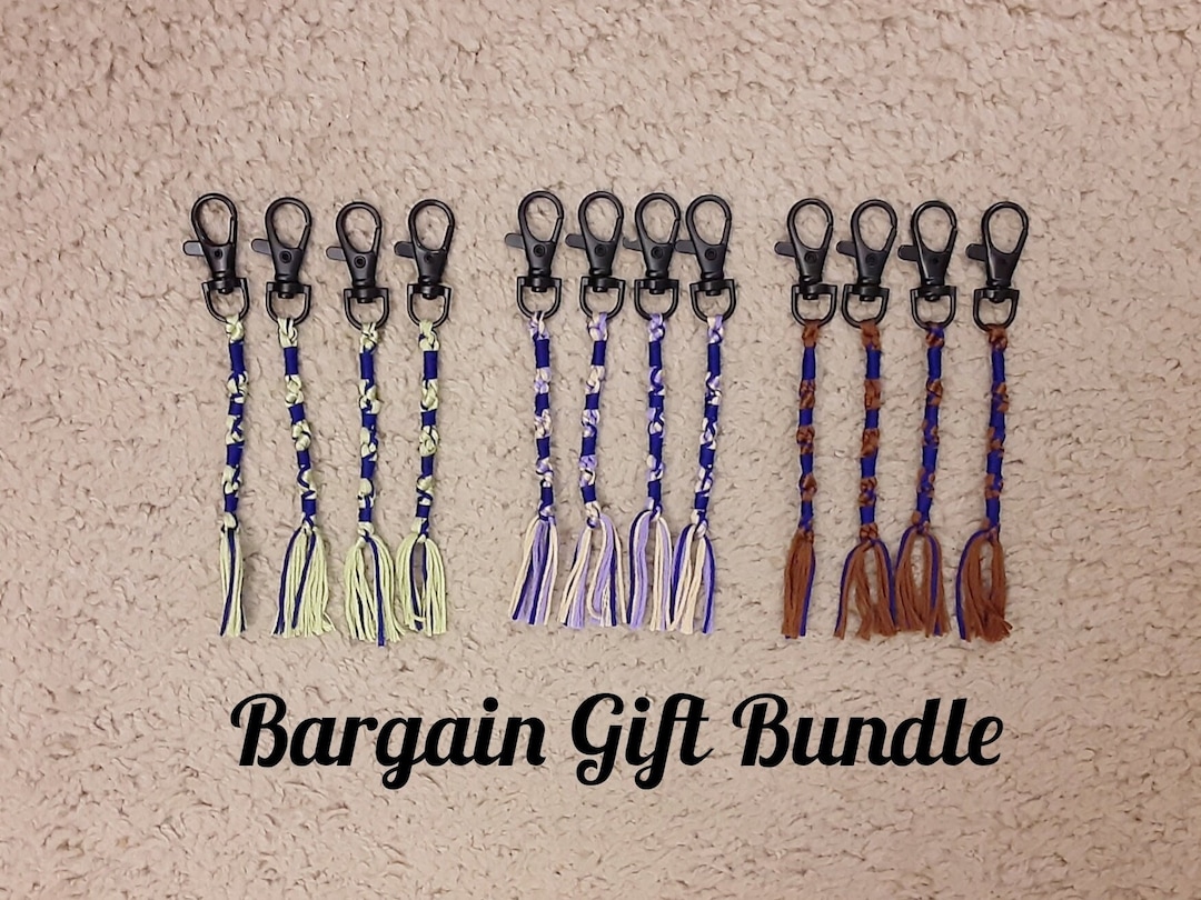 5 Short Bargain Gift Bundle 3 Sets Tzitzit W Royal Blue Large Swivel ...