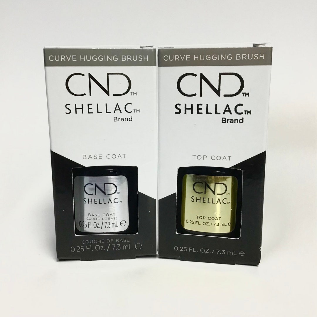 CND Shellac Gel Polish Base Coat / Top Coat 0.25 Oz or 0.42 Oz - Etsy