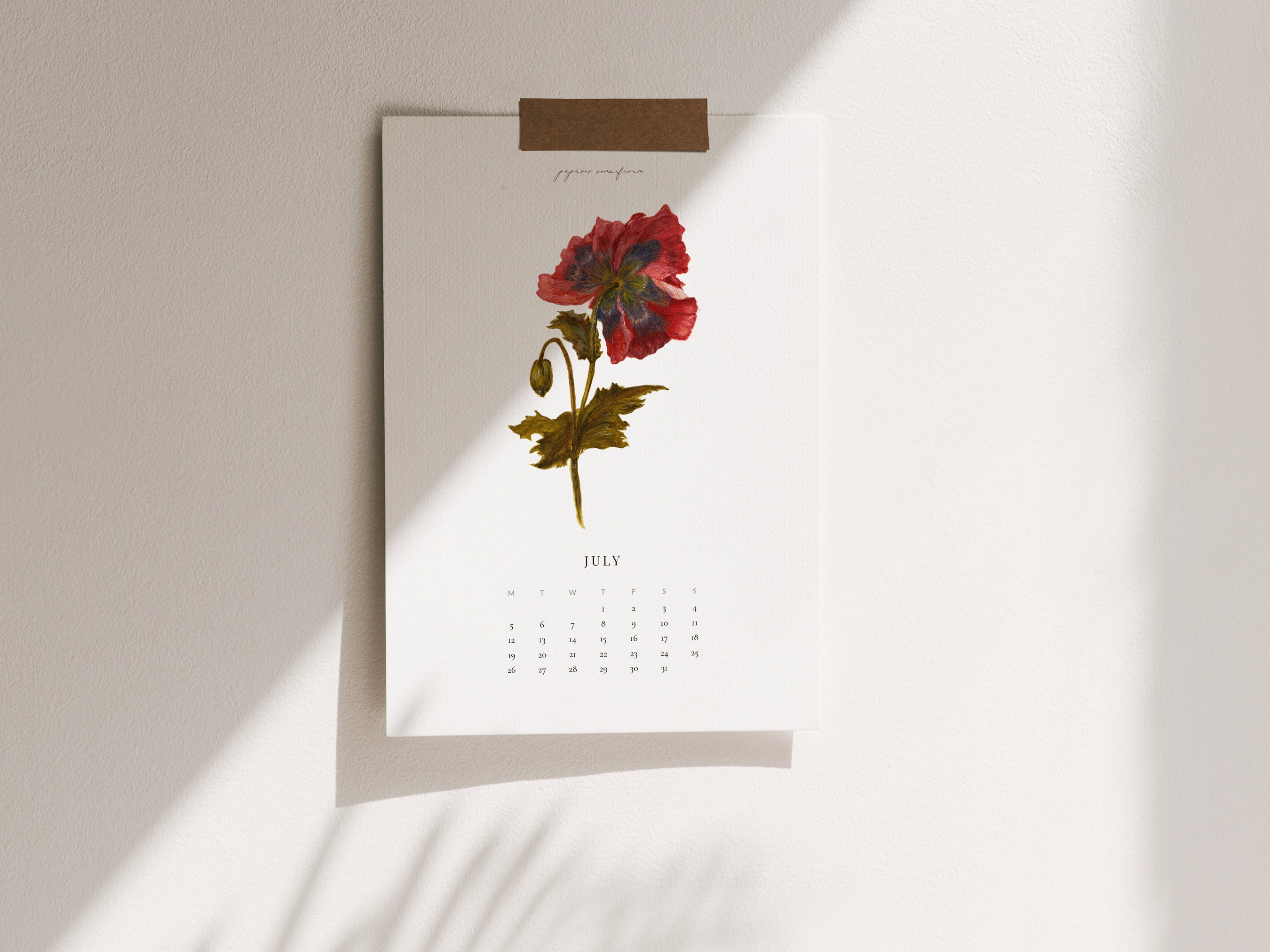 2023 Wall Calendar Printable Floral Botanical Modern - Etsy