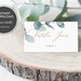 INSTANT DOWNLOAD Greenery Eucalyptus Place Card Template (self Editable ...