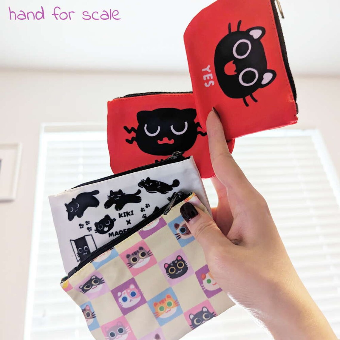 Cat Coin Purse Black Cat Kiki Maofriends Cute Zipper Pouch Travel Small ...