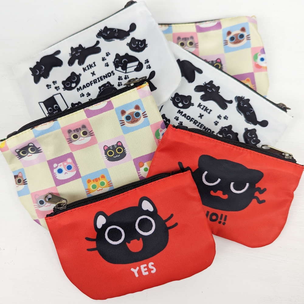 Cat Coin Purse Black Cat Kiki Maofriends Cute Zipper Pouch Travel Small ...