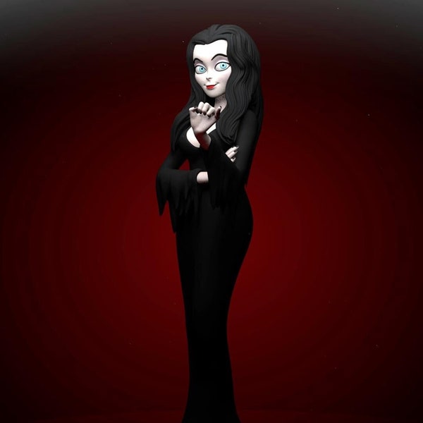 Morticia Addams 3d - Etsy