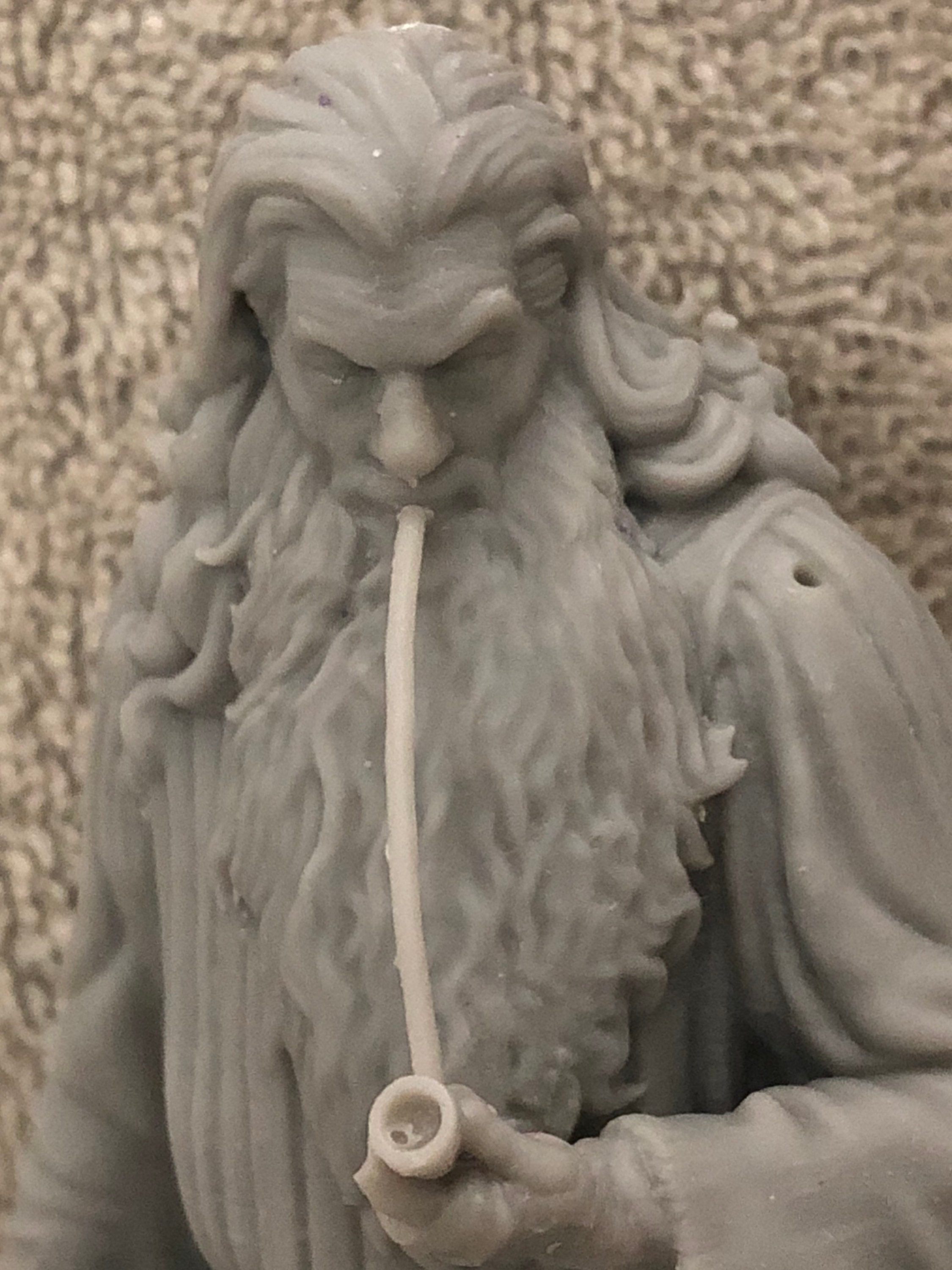 The Grey Wizard 1/10 Scale Resin Model Bust - Etsy