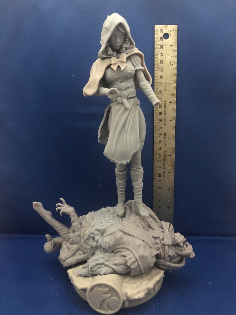 Red Riding Hood Dark Version 1/10 Scale Resin Horror Fantasy Model ...