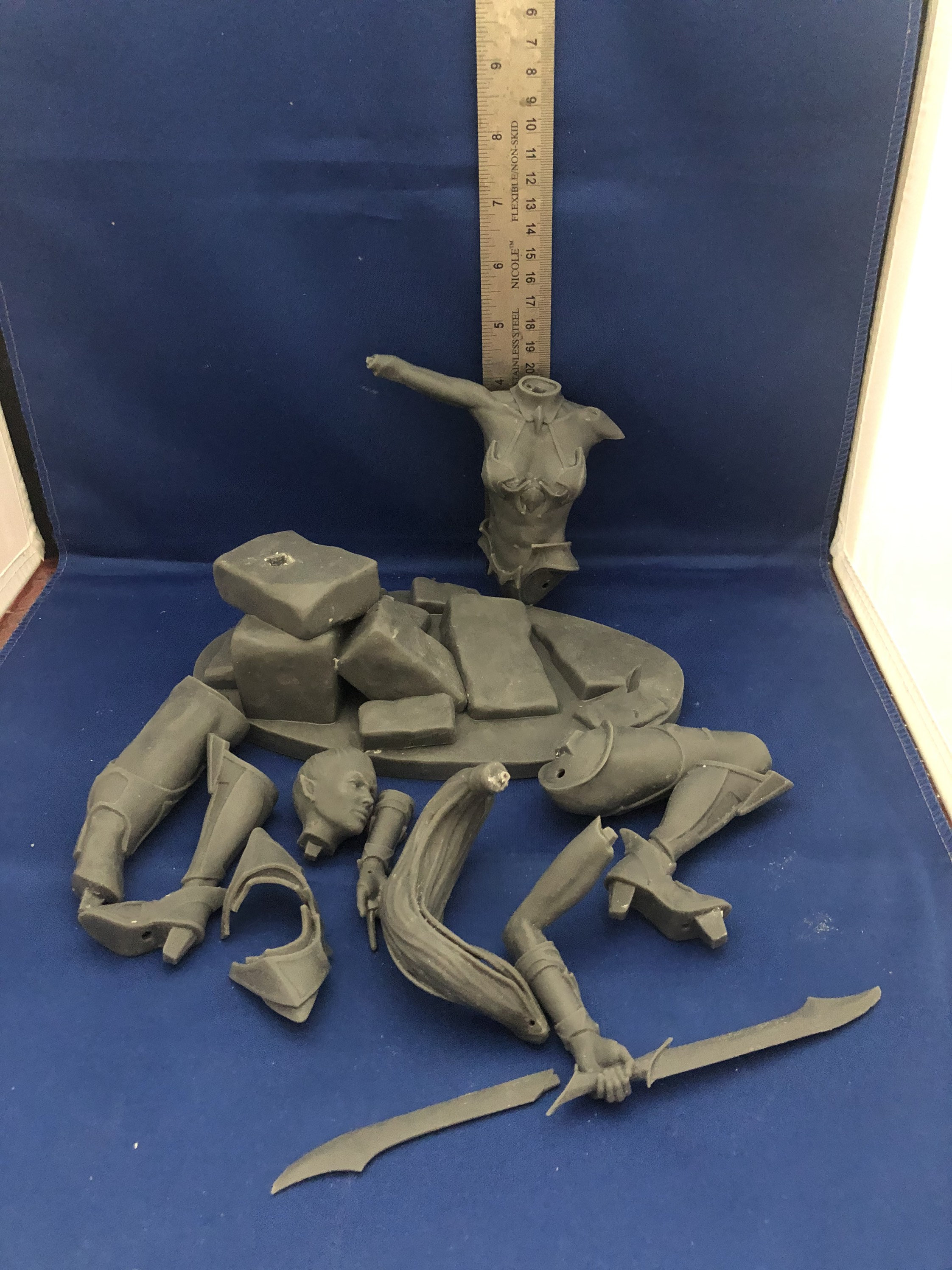 Female Elf Assassin Fantasy Art 1/6 Scale Resin Model Kit - Etsy