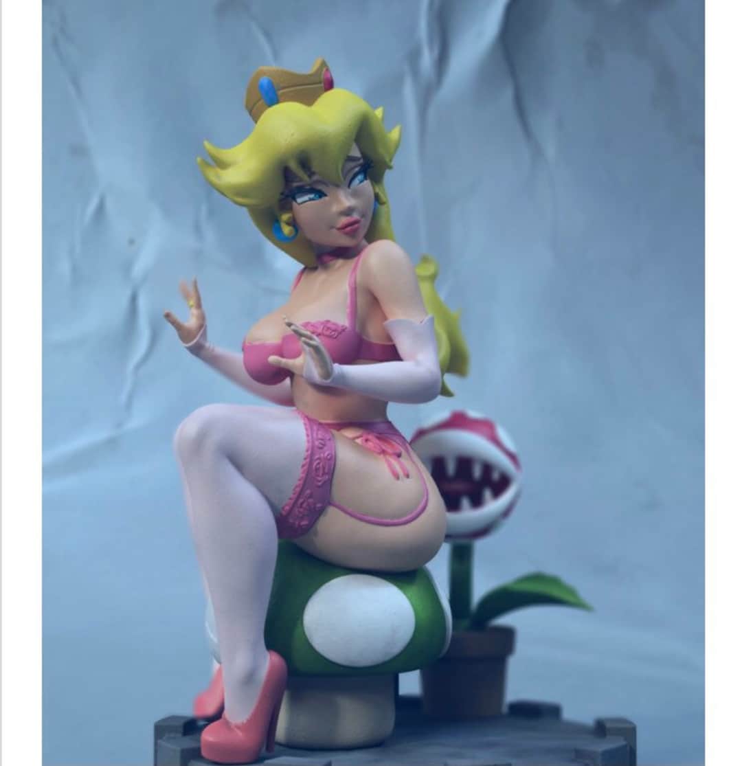 Sexy Princess Peach 18th Scale Resin Model Kit Fan Art Etsy