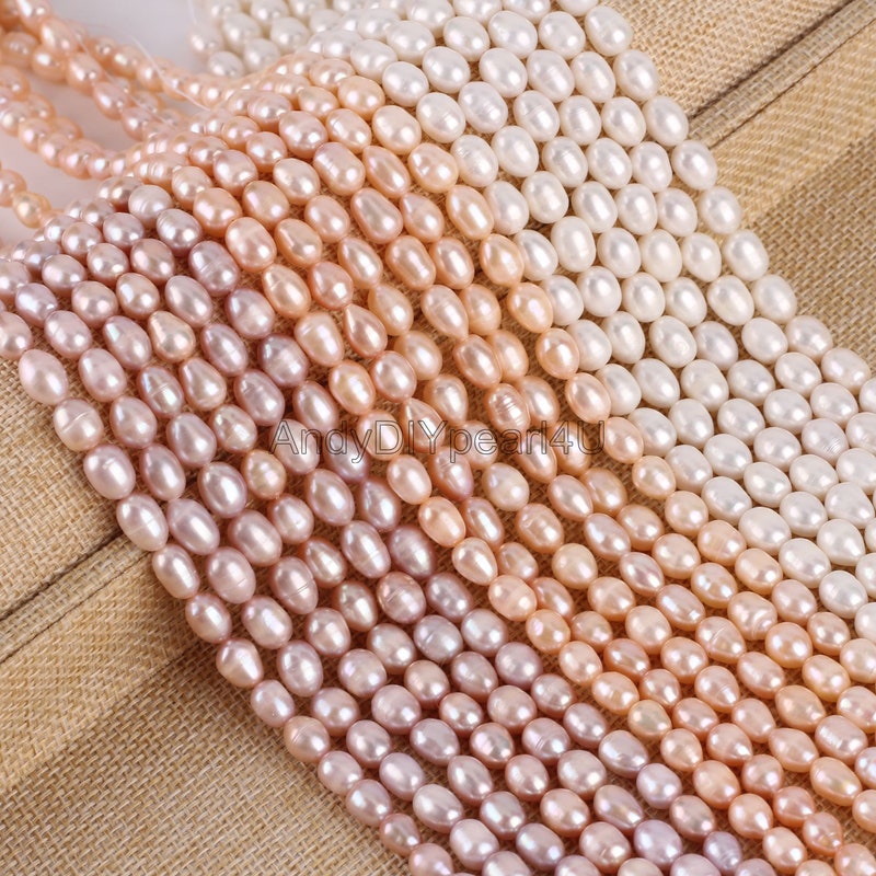 Oval Pearl Necklace - Etsy
