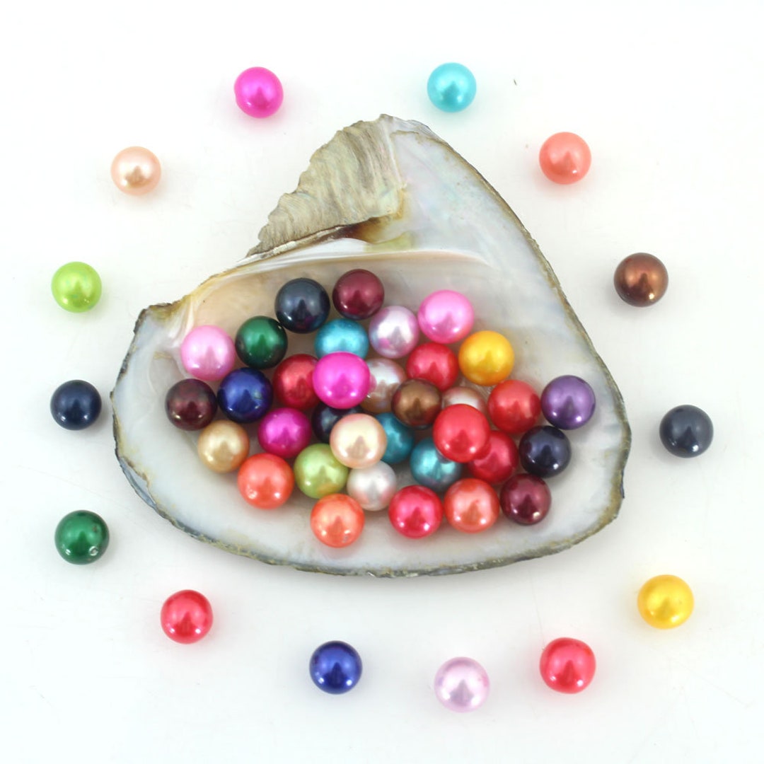 Charming 10 PCS Loose Pearls,wholesale High Quality 6-8mm Rainbow ...